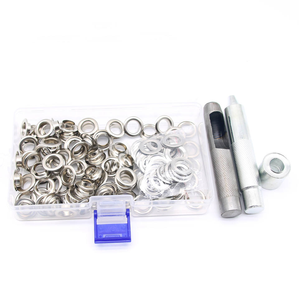 Customizable 100 Pcs 100MM Grommet Setting Tool Brass Eyelets and ...