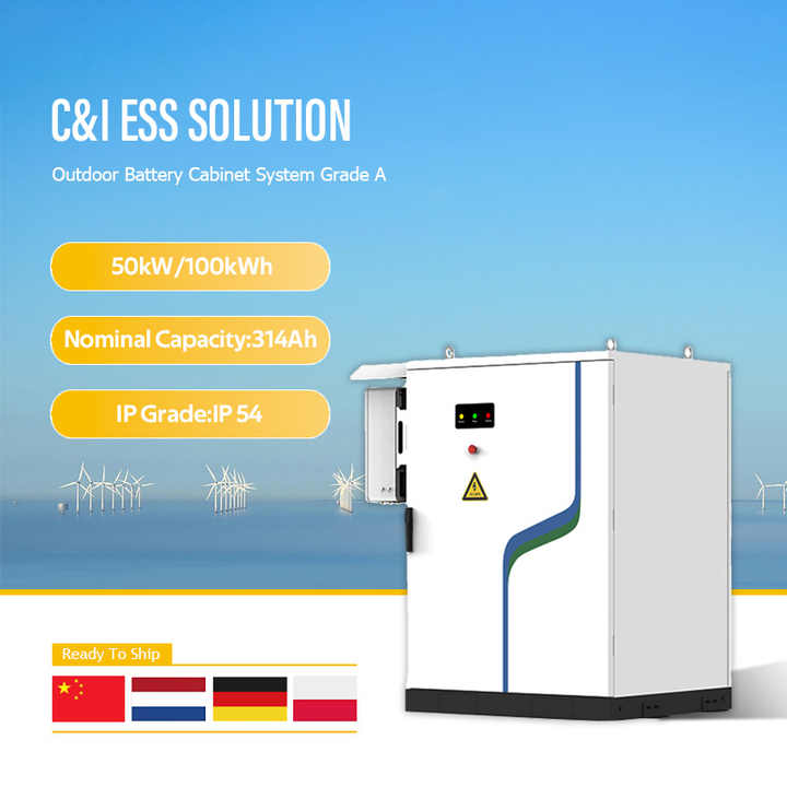 ESS 100kWh 50kW Lithium High Voltage Battery Air Cooling Commercial ...