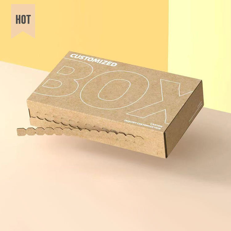 Custom Brand Logo Cardboard Zipper Commerce Mailing Box