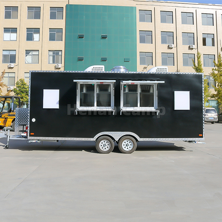 CAMP Fast Food Cart Soft Serve Food Trailer Fully Equipped Food Truck ...