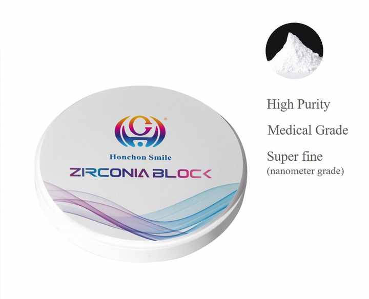 White Zirconia Blocks for Dental Ceramic - HT Zirconia