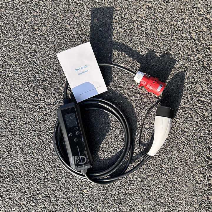11kw Portable Ev Charger With Timer & 2.4" Screen - Fast Charging Car ...