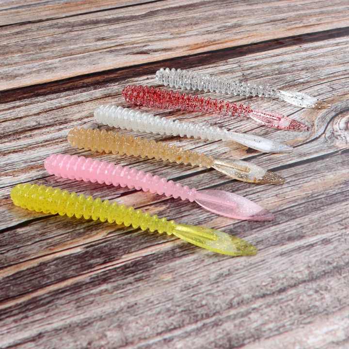 High Quality 20pcs/box 5.7cm/0.64g Artificial Bionic Soft Bait Worm ...