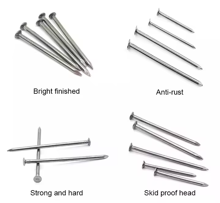 Galvanized Steel Construction Building Nails 20kg 25kg per Carton ...