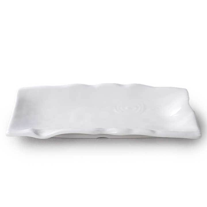 White Melamine Buffet Plates Sushi Plates Set For Restaurant Dinner ...