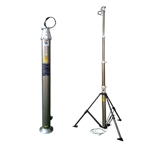 4m Pneumatic Mast 30kg Payload | Portable Telescopic Mast for Emergency ...