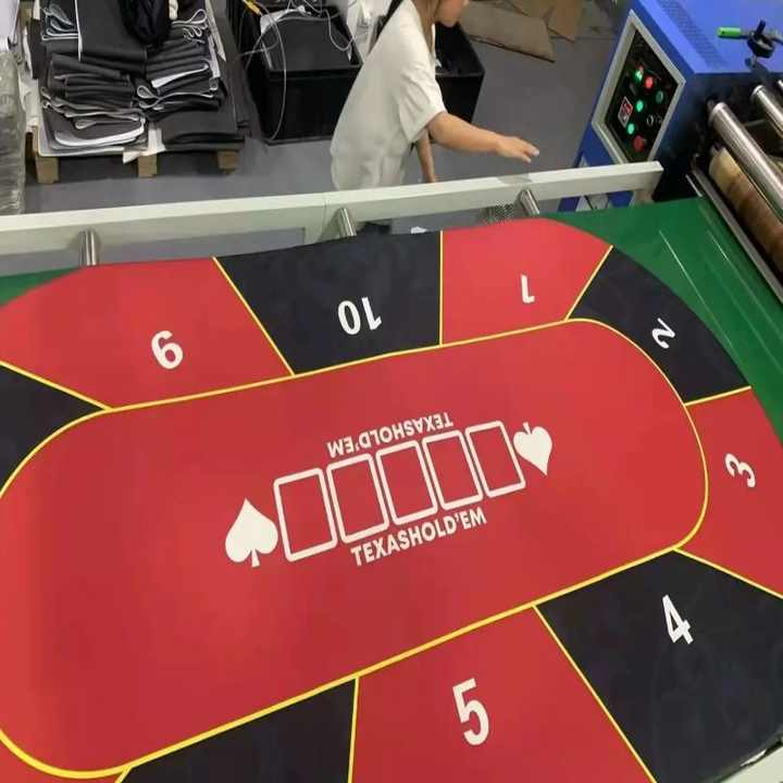 Casino Tablecloth Poker Table Mat Natural Rubber Non-Slip Foldable ...