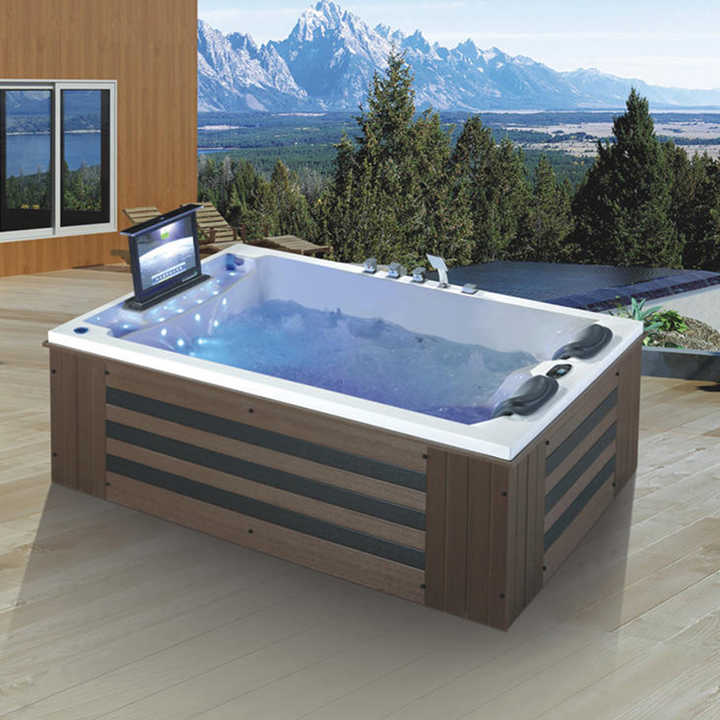 Garden Freestanding 2 Person Outdoor Spa Bathtub - HANSE