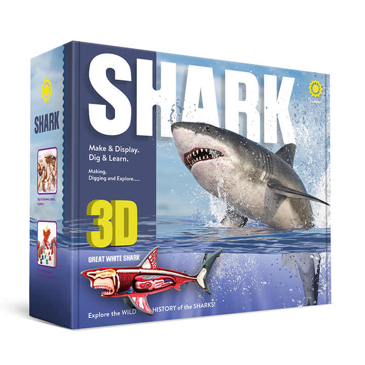 Hoye Crafts Shark Blocks Set Creative Archaeological Excavation Toy ...