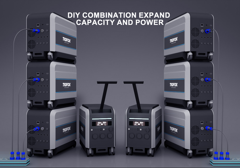 Tigfox 11kw 10240wh DIY All in One Portable Stackable Battery Includes ...