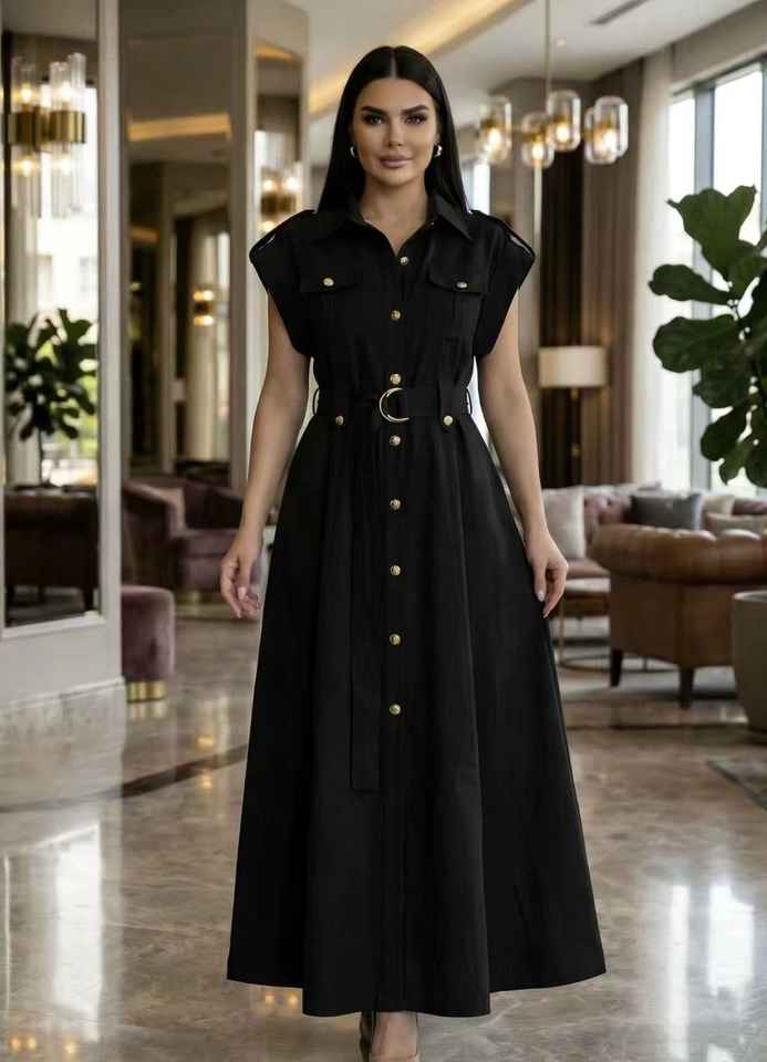 Factory Wholesale Spring Summer Office Ladies Lace up Dress 2026 Lapel ...