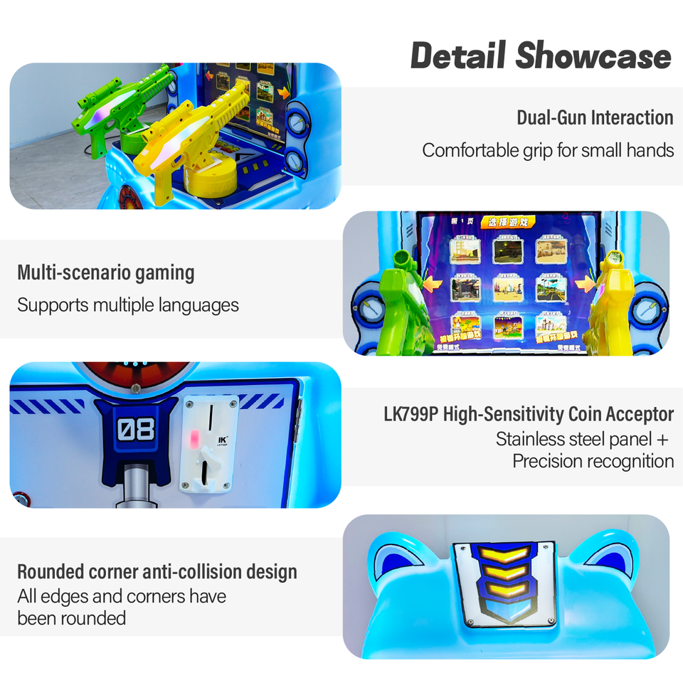 Simulating Ball Shooting Arcade Machine Video Coin Operated Machine for ...