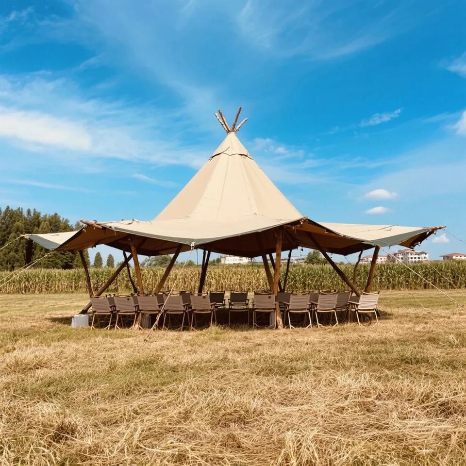 8.2m Luxury Tipi Tent Outdoor Camping Picnic India Tipi Tent Outdoor ...