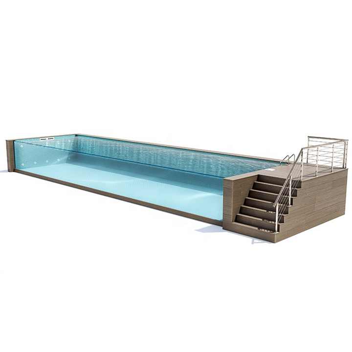 Family Pool 20Ft Portable Prefab Container Ready Made Steel Frame ...