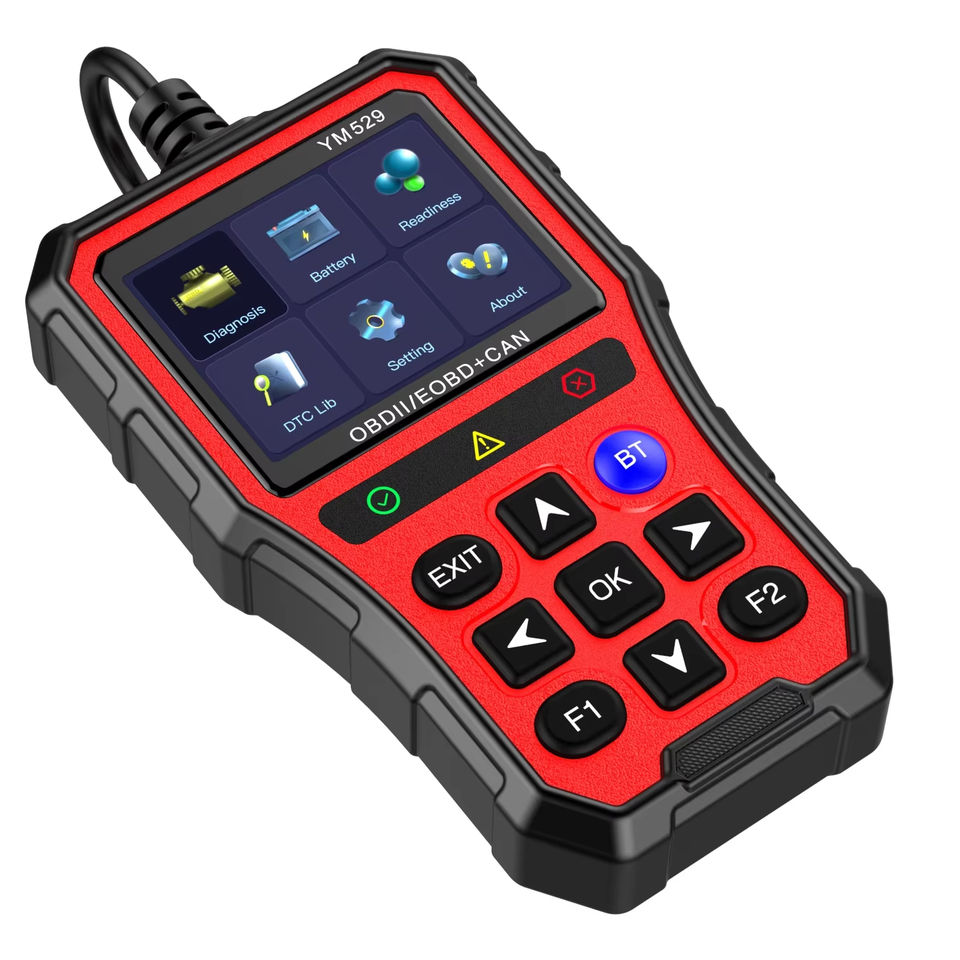 12V OBD II Protocols YM529 Code Reader - Efficient Diagnostics