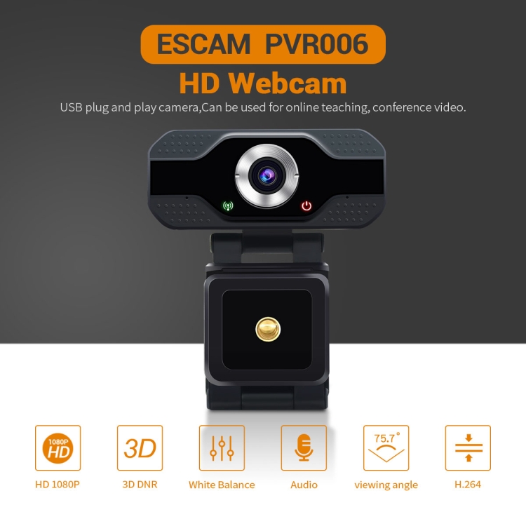USB2.0 HD UVC Webcams - High Quality for PC & Android