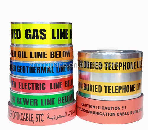 Underground Detectable Optical Fiber Cable Warning Tape