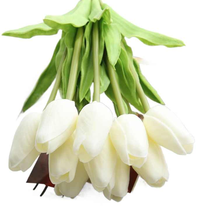Hesper PU Material Realistic Artificial Tulips Home Hotel Wedding ...