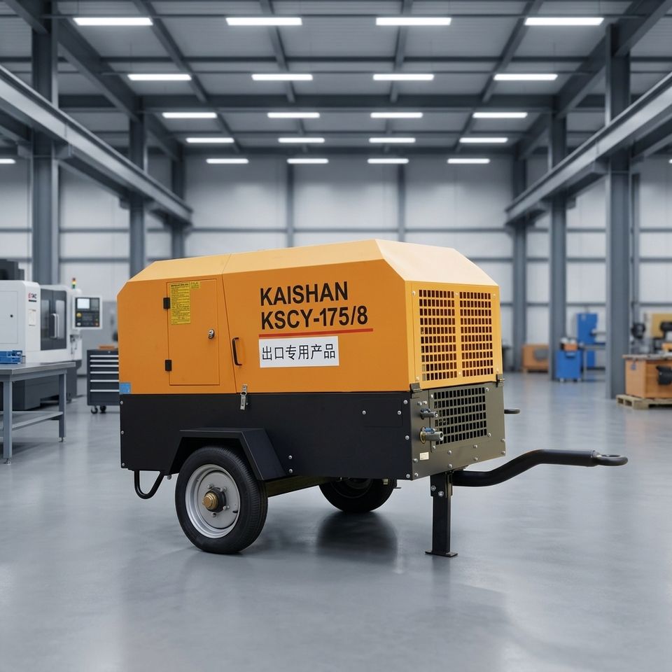 Kaishan KSCY-175/8X Portable Screw Air Compressor 5m/min 8bar 50HP ...