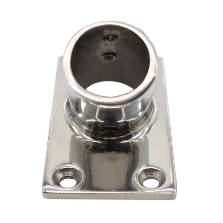 25mm Stainless Steel Boat Angled Rectangle Stanchion Base for Yachts ...