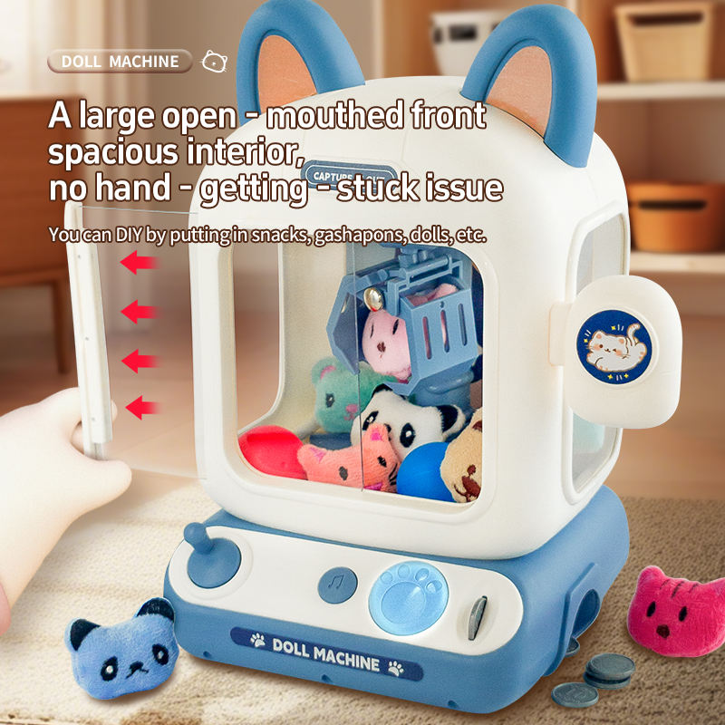Leza Baby Customized Cute Cat Mini Electric Automatic Doll Catching ...