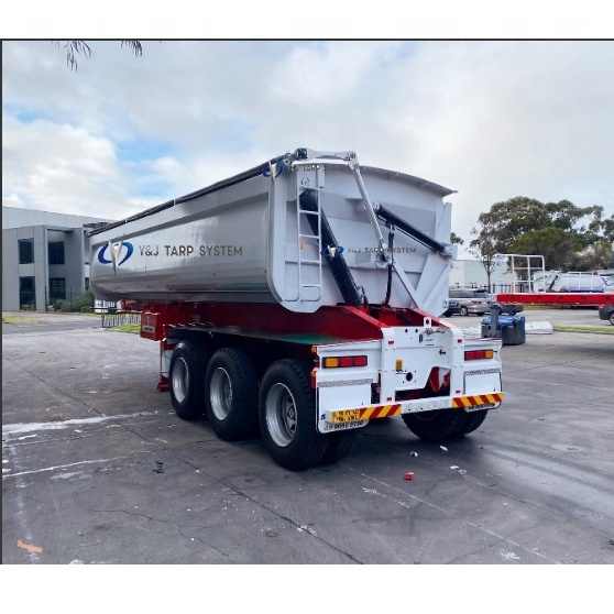 Side Roll Tarps for End Dump Trailers - Durable & Versatile
