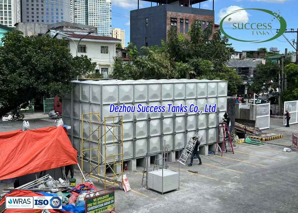 Insulated GRP FRP Fiber Panel Modular Plastic Water Reserve Tank Fire ...