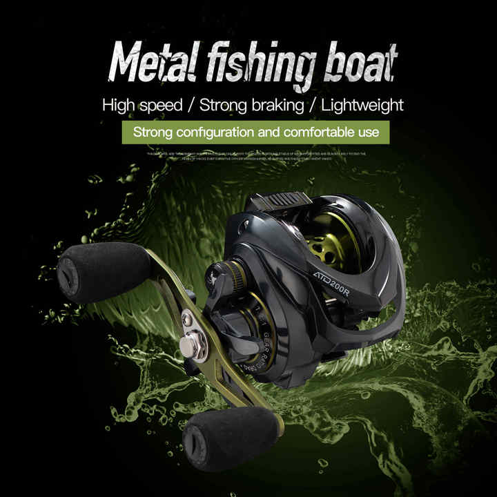 8KG Max Drag Casting Reel - Ceramic Line Outlet Baitcasting