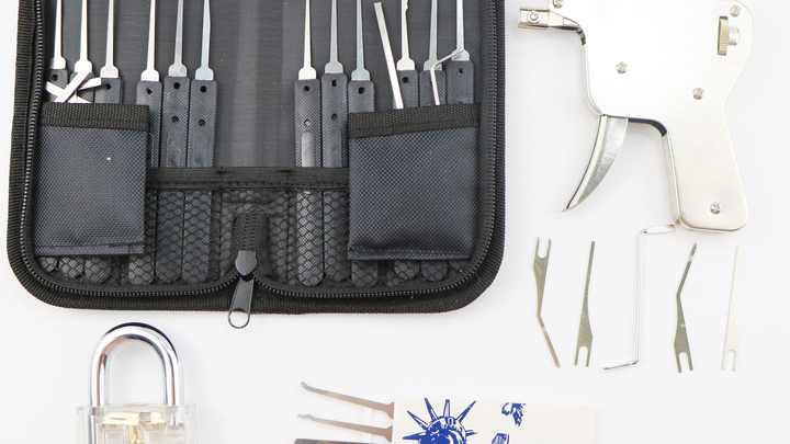 17 Pieces Lock Pick Set - Professional Locksmith Tools