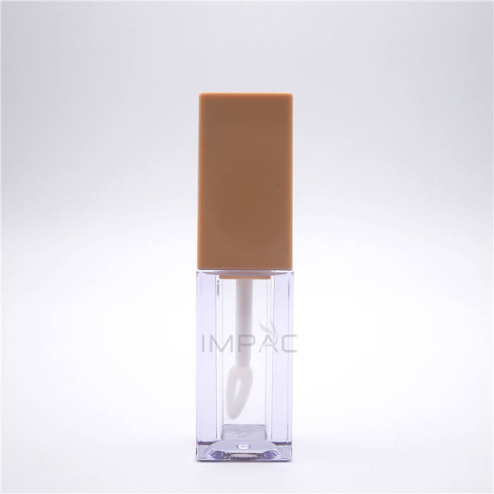 Thick Wall Empty Square Plastic Lip Gloss Wholesale Clear Tube with ...