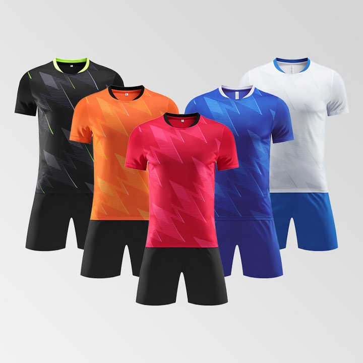 Custom Plain Polyester Breathable Mens Sports Blue Football Jersey ...
