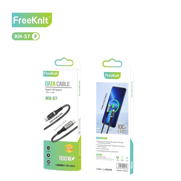 Digital Display Durable Aluminium Alloy Charger Cable Type-C Fast ...