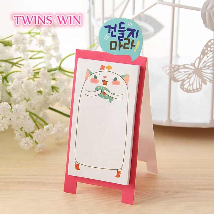 Modern Style Portable Sticky Notes Memo Pad Creative Cute Animal Sticky ...