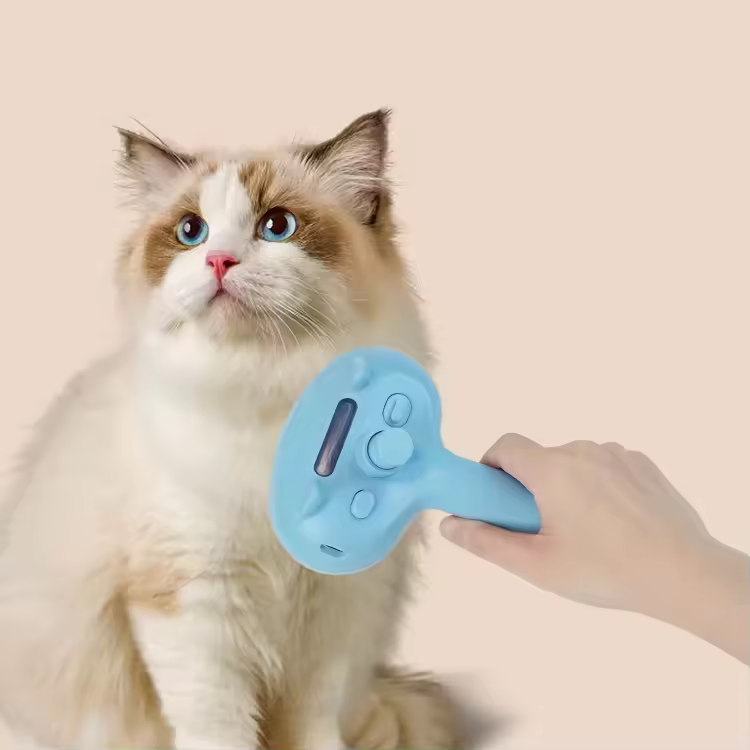 2-in-1 Water Spray Cat Brush & Deshedder - Detachable Tank Comb for ...
