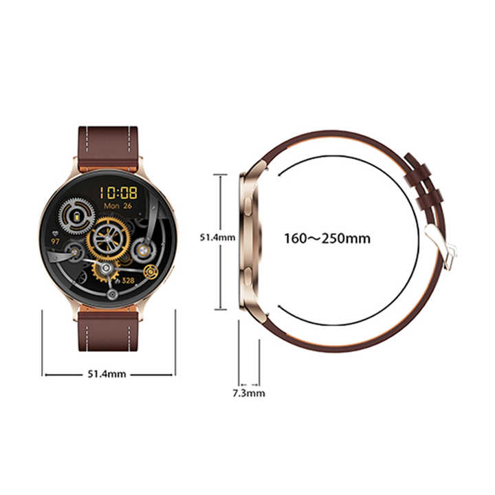 KM100 Smartwatch - Ultra-Thin Body with 1.75'' AMOLED Screen