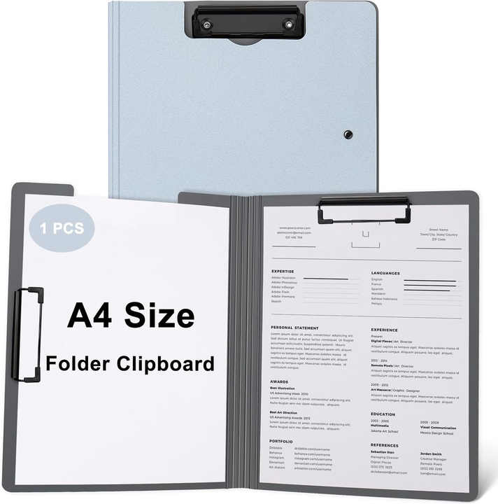 A4 foldable clipboard folder flip writing board memo form file board ...