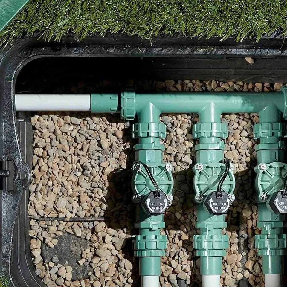 12" Standard Rectangular Valve Box with Overlapping Cover for Sprinkler ...