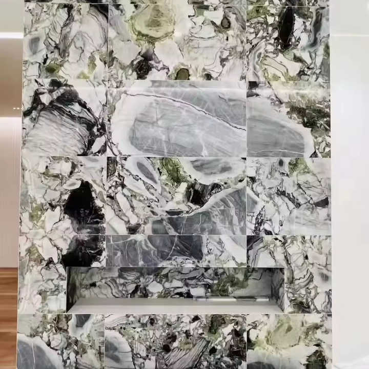 Natural Stone Brazil Royal Green Quartzite Slabs Stone Background Wall ...