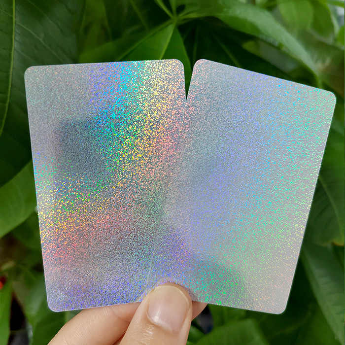Wholesale OEM Size Blank Hologram PVC Material Cards