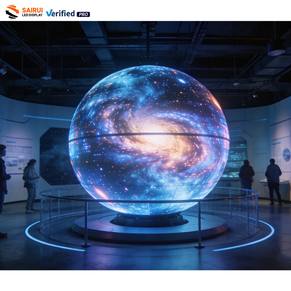 Led Sphere Panel Display Size Creative Led Screen Exhibition Centers P2 ...