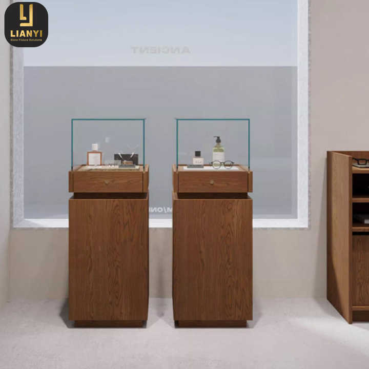 Vintage Style Glass Showcase - Elevate Your Jewelry Display