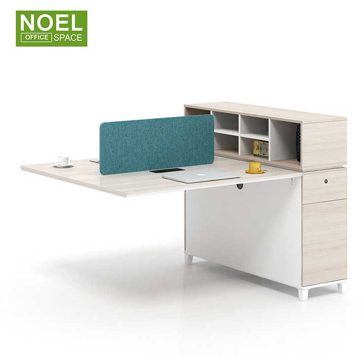 Modular Office Staff Computer Work Desk - 4 Person Workspace