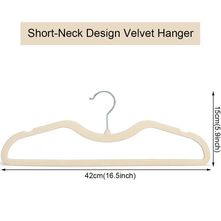 LINDON 42 CM New Style No Trace Space Saving Upgraded Short Neck Velvet ...