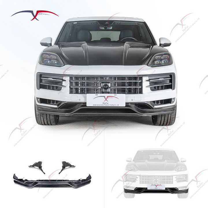 Car Bumper Modification with Carbon Fiber Front Lip Suitable for Porsche Cayenne 9Y0.2 Low-end ...
