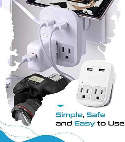 Universal Travel Adapter Kit - Multiport Fast Charge Power USB Wall Charger