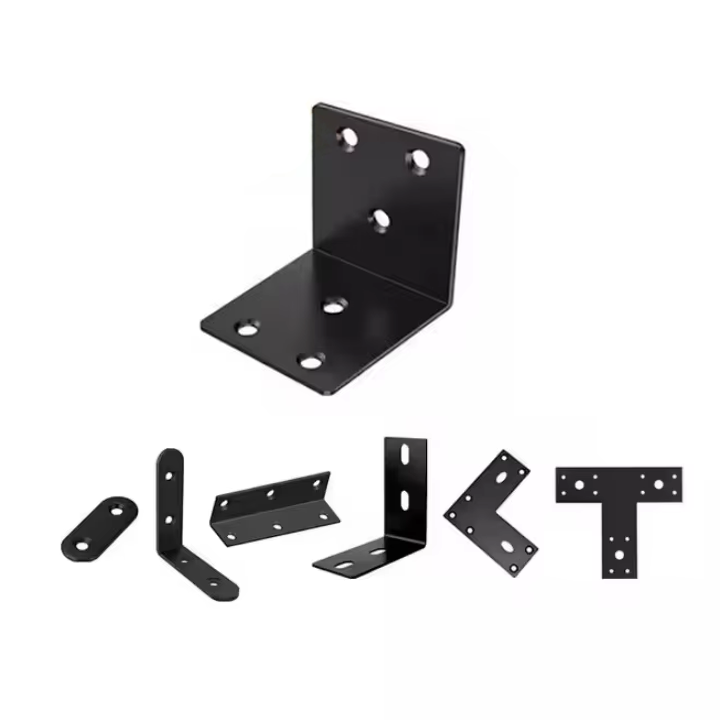 Wholesale Black Steel L-Shaped 90 Degree Corner Bracket Stamped ...