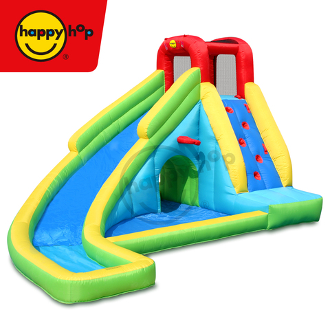 Happy Hop Inflatable Bouncer-9016 Children Water Slide Pool Bouncer ...