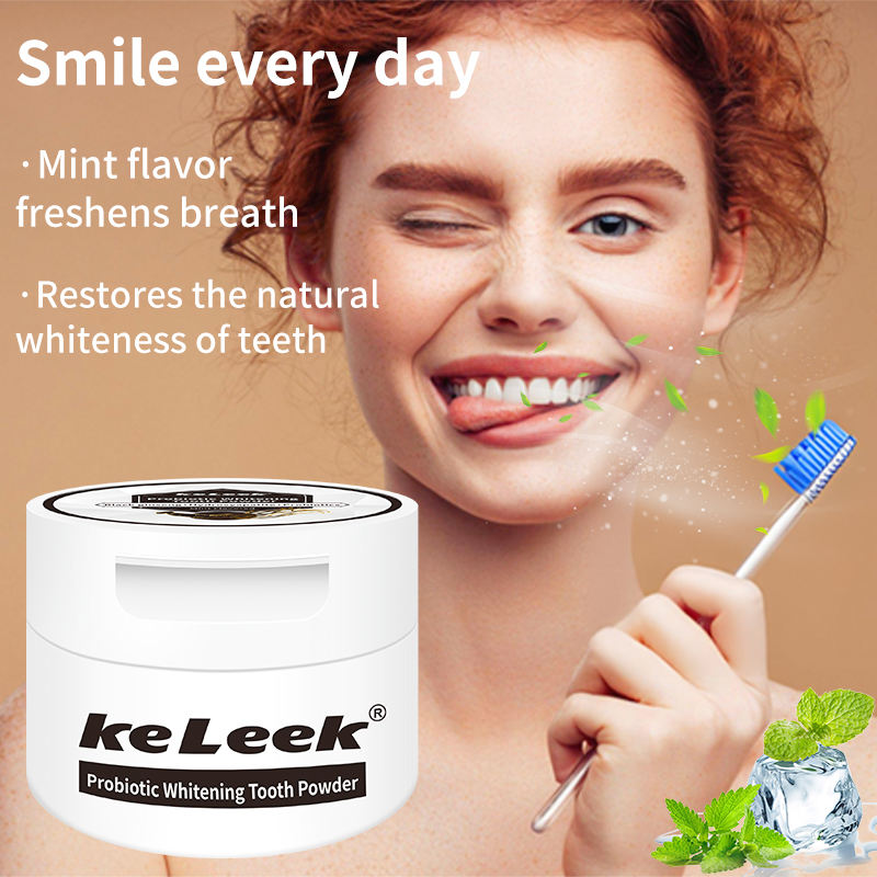 Keleek Probiotic Whitening Tooth Powder Panax Ginseng Hydroxyapatite ...