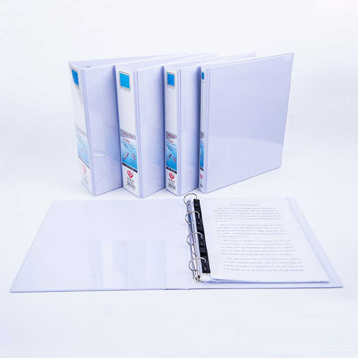 Custom Logo PVC A4 D Ring Binder Folder for Office Documents