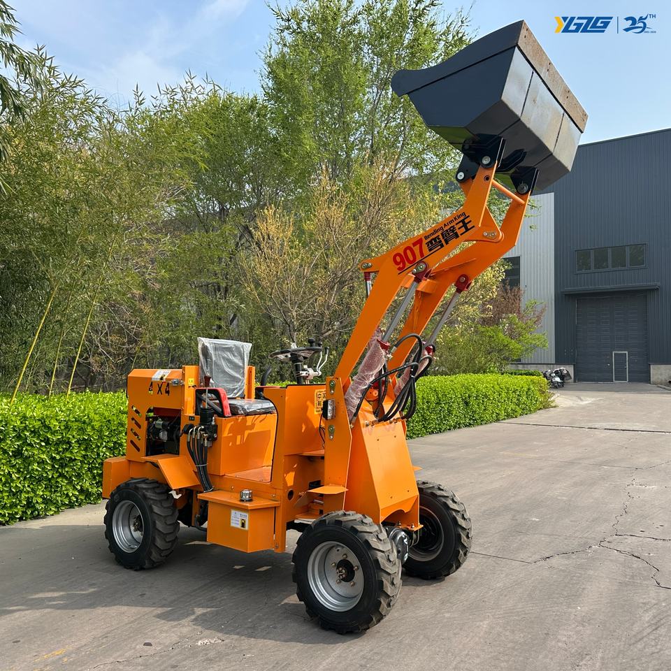 YGZG Durable Multi-functional Mini Loader 4x4 Drive Farm Yard Cleanup ...